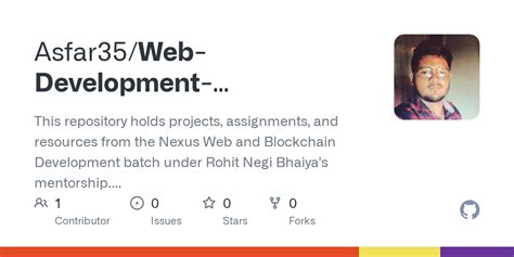 Github Asfar35web Development Blockchain Development Nexus This