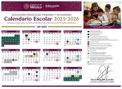 Calendario Escolar Ciclo Escolar Mx