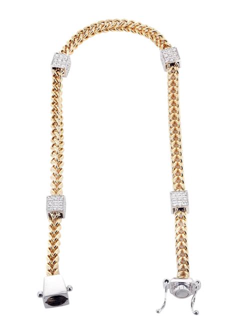 14k Diamond Franco Bracelet 250 Carats 6 Mm Width