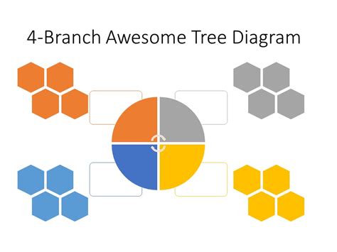 Branch Awesome Tree Diagram Template For PowerPoint Slide Template