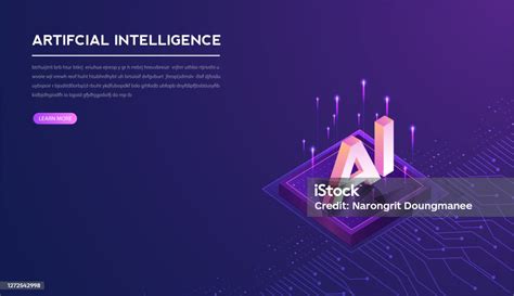 인공 지능 기계 학습 Ai 미래 기술 아트워크 광업 아이소메트릭 신경망 기계 프로그래밍 및 반응형 웹 배너를 위한 데이터 딥 러닝 벡터 일러스트레이션 인공지능에 대한 스톡