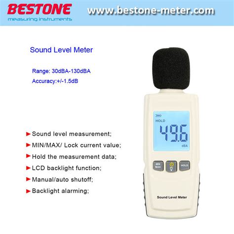 Sound Level Meter Noise Tester With LCD Backlight Sound Level Meter And Level Meter