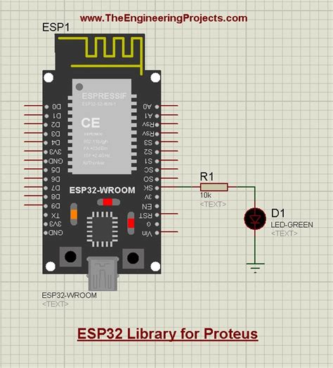 ESP32 Library For Proteus The Engineering Projects