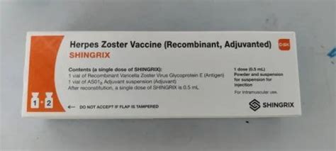 Shingrix Injection Recombinant Adjuvanted 50mcg Packaging Size 1