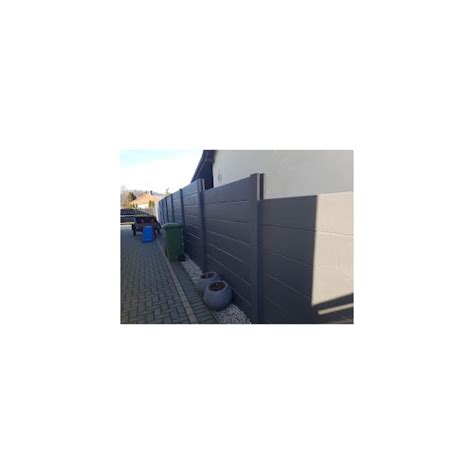 Ogrodzenie Beton Architektoniczny Kolor Grafit