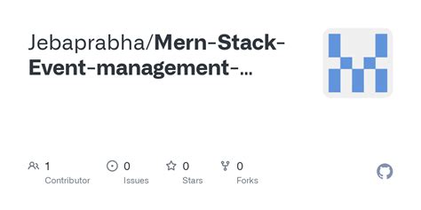 Github Jebaprabhamern Stack Event Management System Project