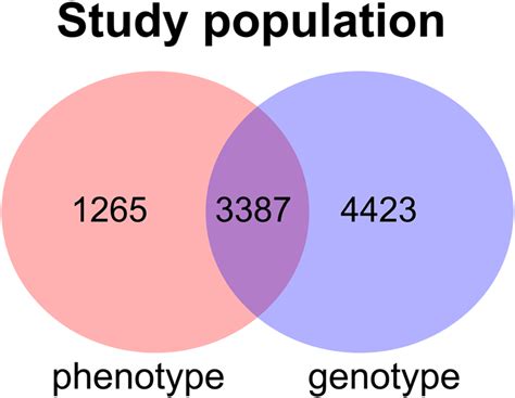 Genotype Vs Phenotype Venn Diagram
