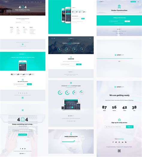 Spiritapp Landing Page Ui Kit Light Style Websites Ux And Ui Kits
