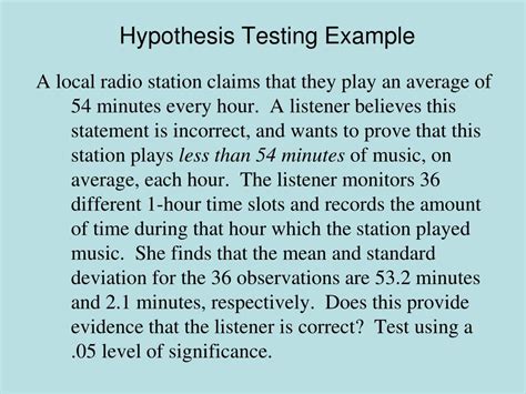 PPT Hypothesis Testing PowerPoint Presentation Free Download ID 5675421