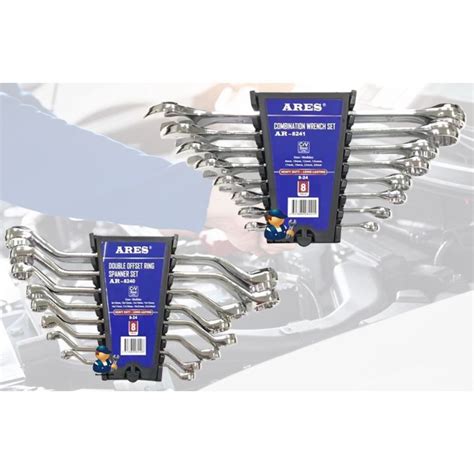 8 24mm 8 Pcs Ares Tools Set Combination Wrench Set Double Ring Offset