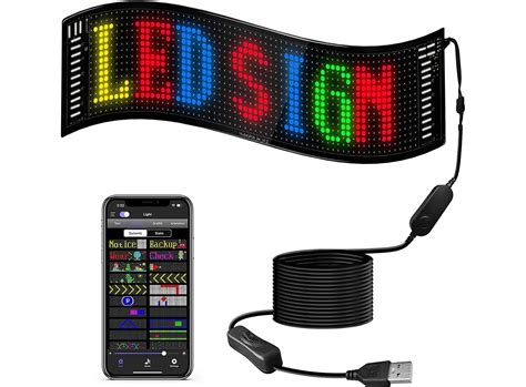Led Matrix Pixel Panel Usb 5v Flexible Addressable Rgb Pattern Graffiti Scrolling Text
