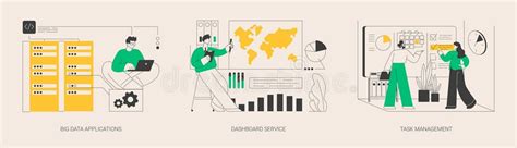 Big Data Analytics Abstract Concept Vector Illustrations Stock Vector Illustration Of Vector