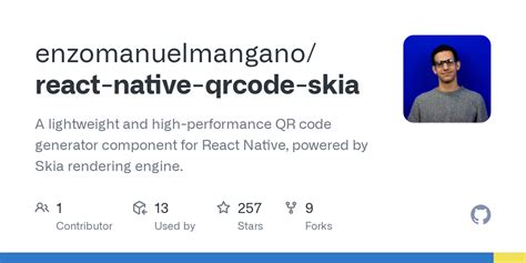 Github Enzomanuelmanganoreact Native Qrcode Skia A Lightweight And High Performance Qr Code