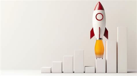 Exponential Growth Interest With Rocket Premium Ai Generated Image