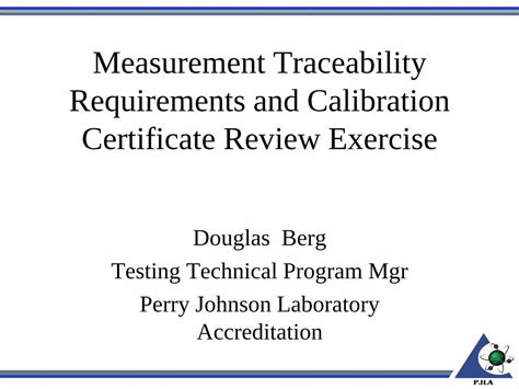 Pdf Measurement Traceability Requirements And Calibration Dokumen Tips