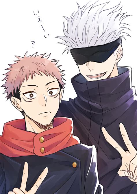 咒术回战 虎杖悠仁 五条悟 五悠 堆糖，美图壁纸兴趣社区