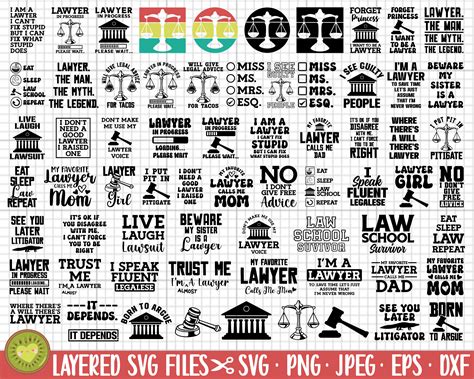 Lawyer Svg Bundle Lawyer Png Bundle Lawyer Cricut Cut File Vactor