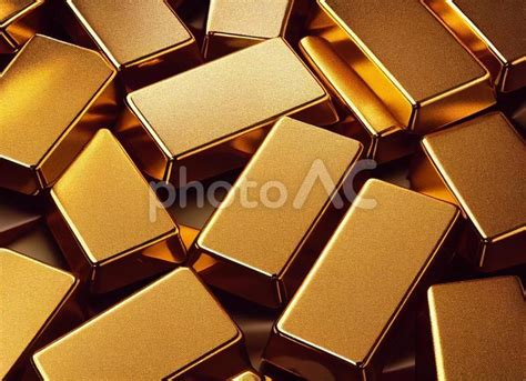 金の延べ棒④ゴールドインゴットテクスチャ No 26006296｜写真素材なら「写真ac」無料（フリー）ダウンロードok