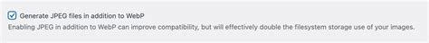 Webp Uploads And Automatic Image File Conversion In Wordpress Image Source Control