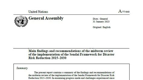 The Report Of The Main Findings And Recommendations Of The Midterm Review Of The Implementation