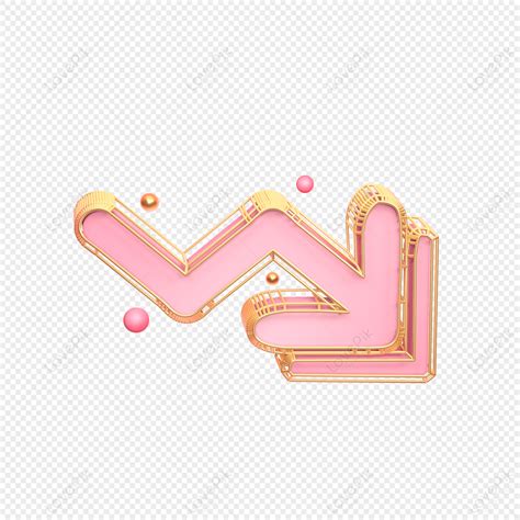 Pink Three Dimensional Guide Arrow Arrow Arrows Arrow Light Arrow Cartoon Free PNG And