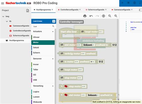 Robopro Coding Nieuwe Versie
