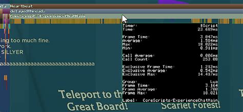 Random Lag Spikes From ExperienceChatMain CoreScript Engine Bugs