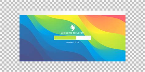 Loading Process Screen Installing App Or Software Progress Loading Bar Abstract Background With