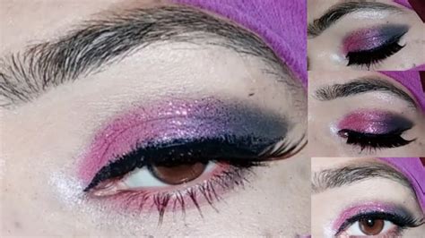 Glittery Purple Eye Look Purple Glitter Eye Makeup Tutorial