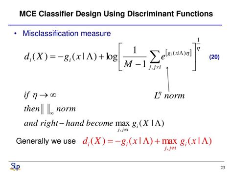 ppt minimum classification error mce approach in pattern