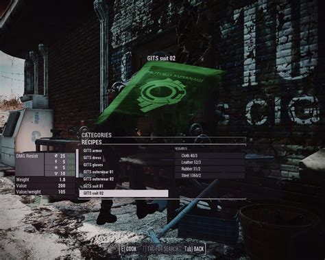 How Do I Obtain The Motoko Kusanagi Gits Otufit Fallout 4 Technical