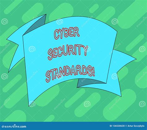 Conceptual Hand Writing Showing Cyber Security Standards Business Photo Text Rules For