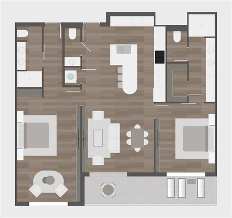 바닥 계획 프리미엄 벡터
