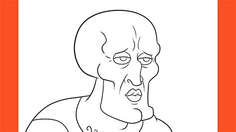 How To Draw Handsome Squidward Spongebob Youtube