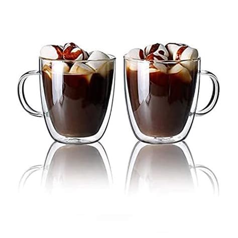 Cnglass 글라스 더블월 12온스 커피 머그컵 2팩 50 할인 후 1249불 Moduba