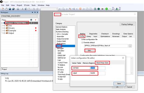 Solved Stack And Heap Size Stmicroelectronics Community