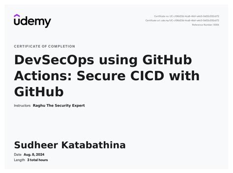devsecops git actions gsu2m8kp sudheer kumar katabathina