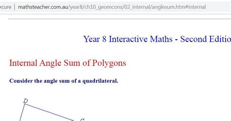 Angle Sum In A Polygon