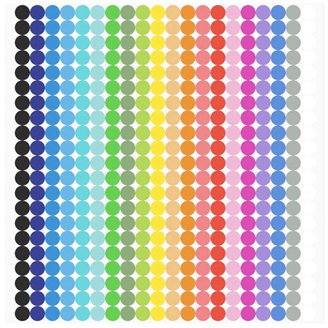 6720 Pcs Small Dot Stickers Round Color Coding Labels Circle Desertcart INDIA