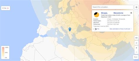 Утре делумно затемнување на Сонцето Емитер