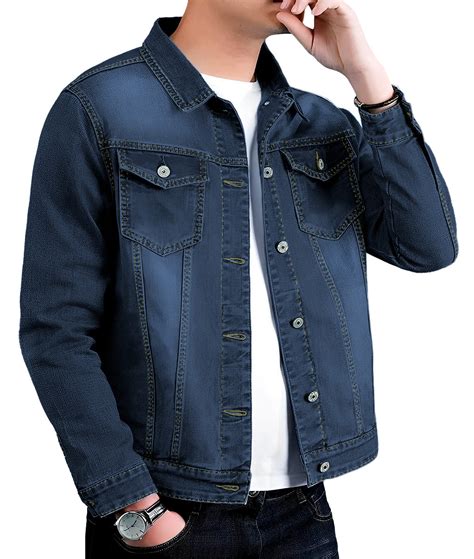 Chamarra De Mezclilla Para Hombre Con Bolsillos Denim Shendy Vendy