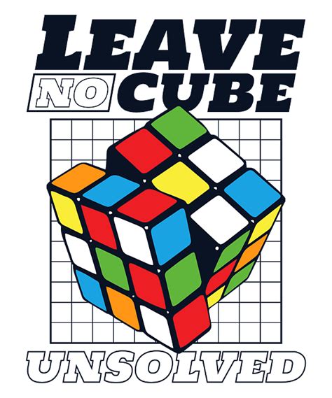 leave no cube unsolved speedcubing cubing cuber speed cuber greeting card by graphics lab