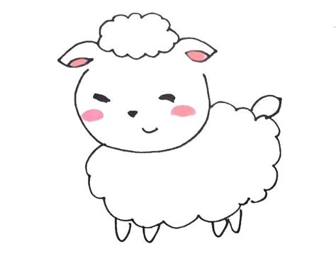 简笔画羊可爱 简笔画小羊最可爱画法 2 伤感说说吧