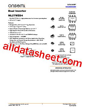 M5 Marking NL27WZ04DBVT1G Datasheet PDF ON Semiconductor