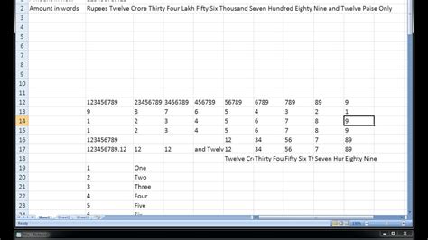 Numbers To Words In Excel Without Macro The Easy Way Youtube