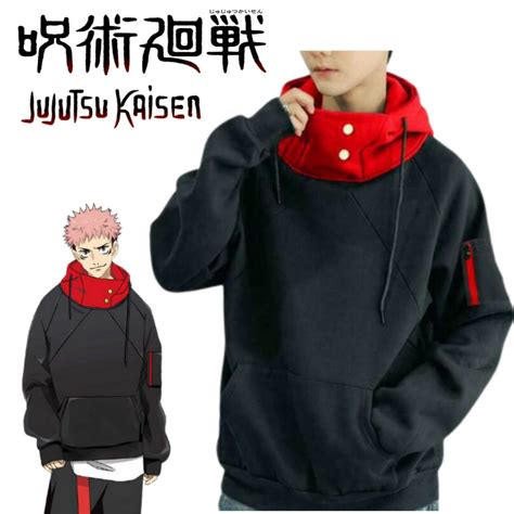 Jual Jaket Hoodie Anime Yuji Itadori Jujutsu Kaisen Jaket Cosplay Yuji