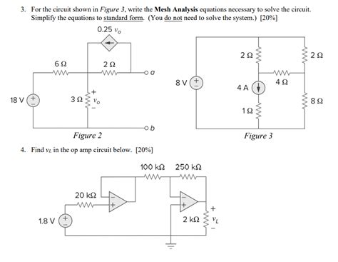 Solved For The Circuit Shown In Figure Write The Mesh Chegg