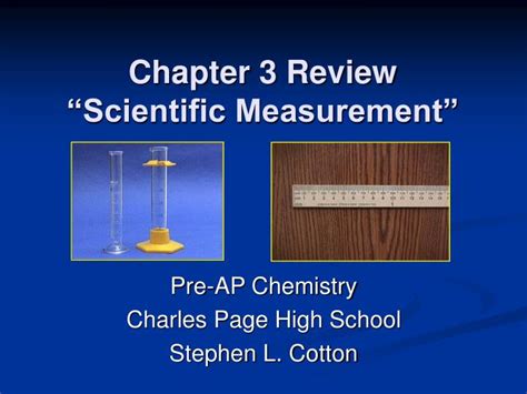 Ppt Chapter Review Scientific Measurement Powerpoint Presentation