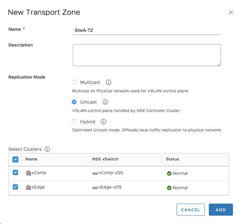 NSX V Lab Transport Zones VDives