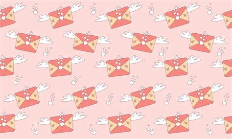 Seamless Love Envelope Pattern With Hearts 13461201 Vector Art At Vecteezy